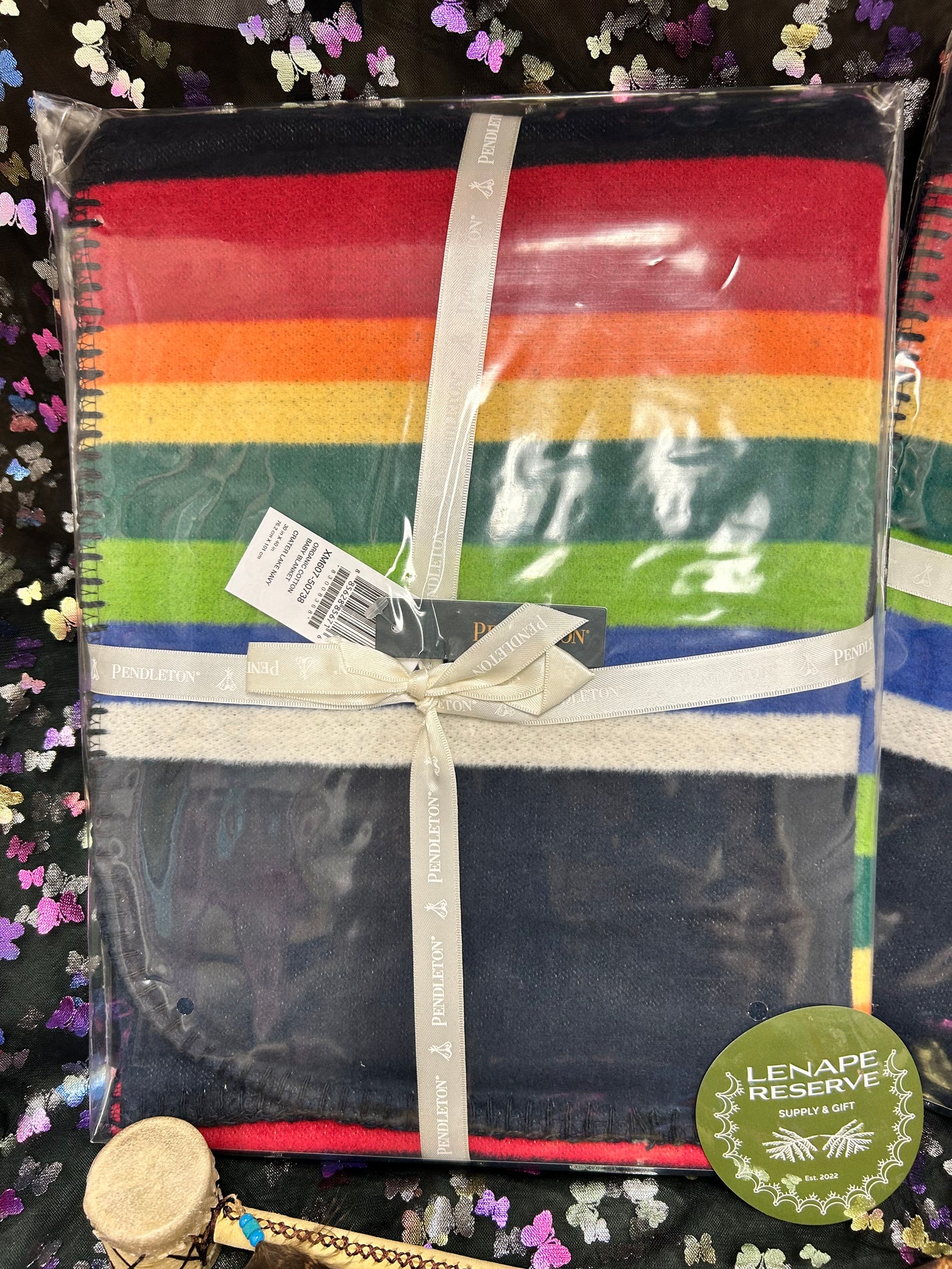 Pendleton Baby Blanket Crater Lake Navy – Lenape Reserve